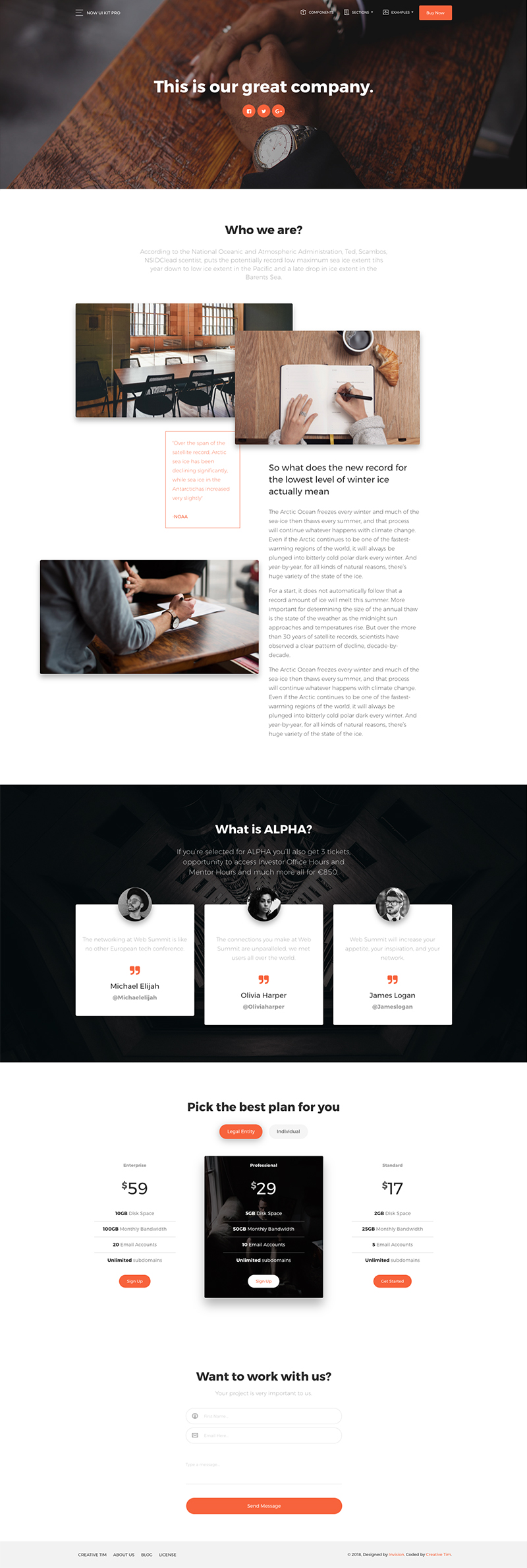 Now UI Kit Pro Angular by Creative Tim