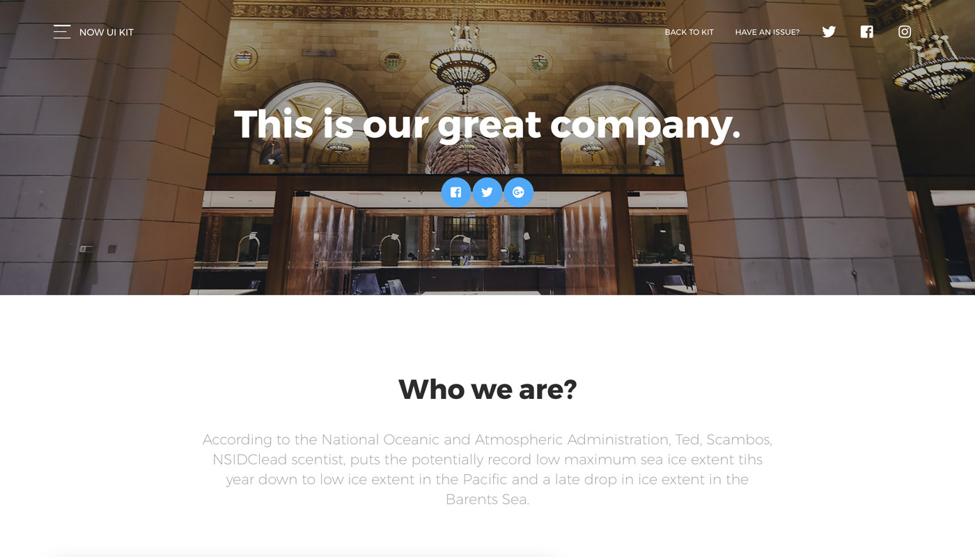 Now UI Kit React by Creative Tim