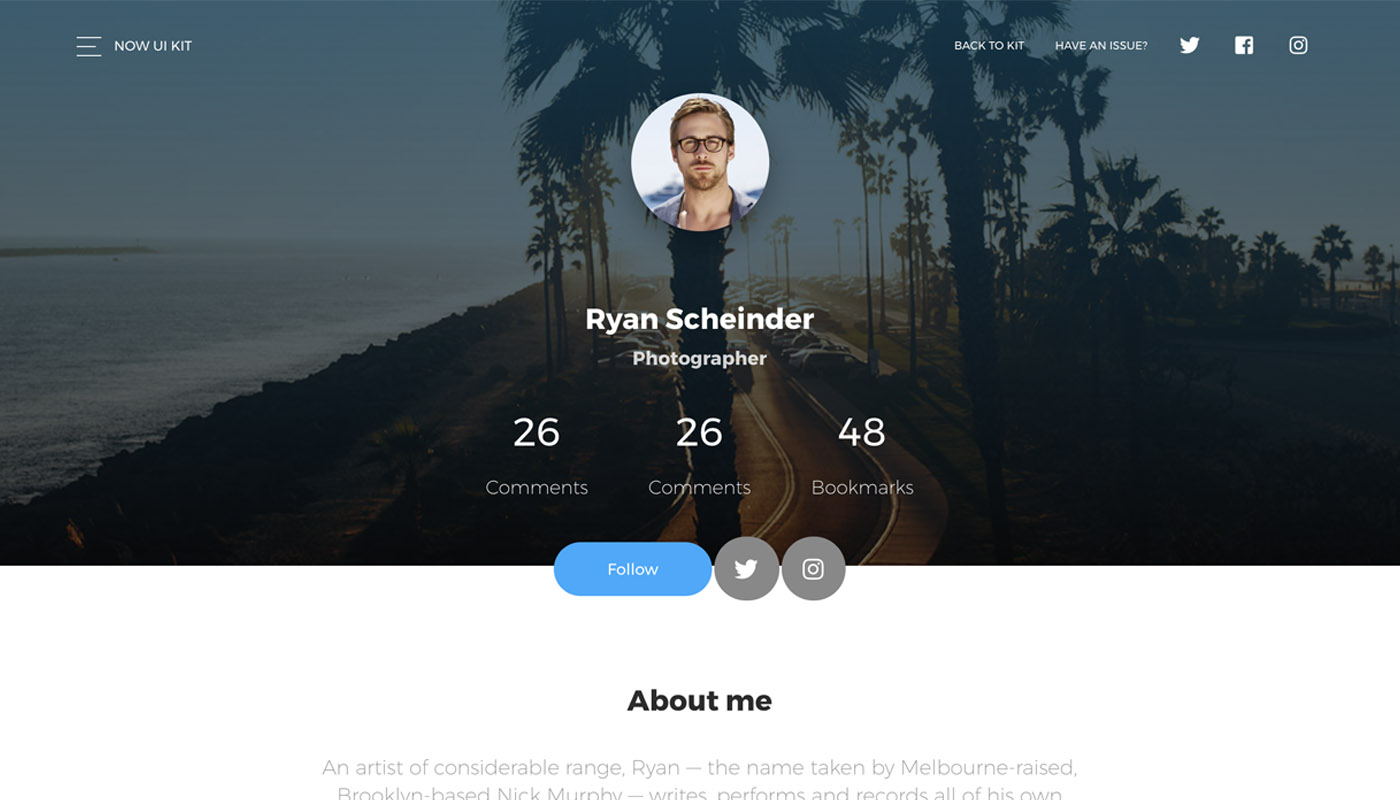 Now UI Kit React by Creative Tim