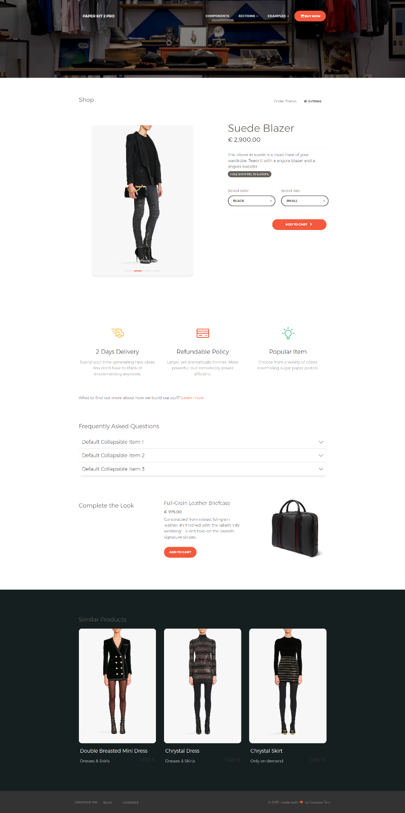 Paper Kit 2 PRO Angular by Creative Tim