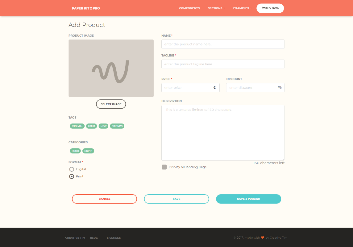 Paper Kit PRO React by Creative Tim