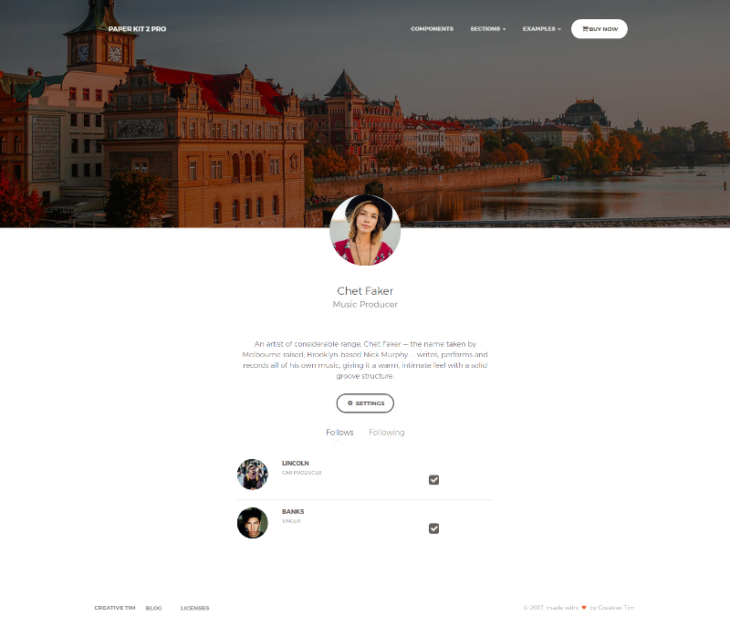 Paper Kit Pro React By Creative Tim